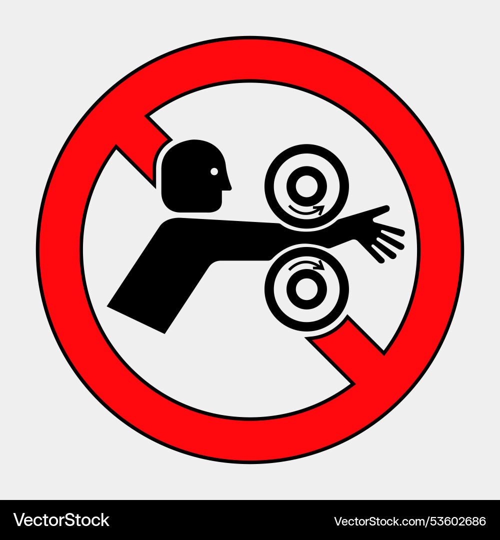 No lifting signs for safety in work environments Vector Image