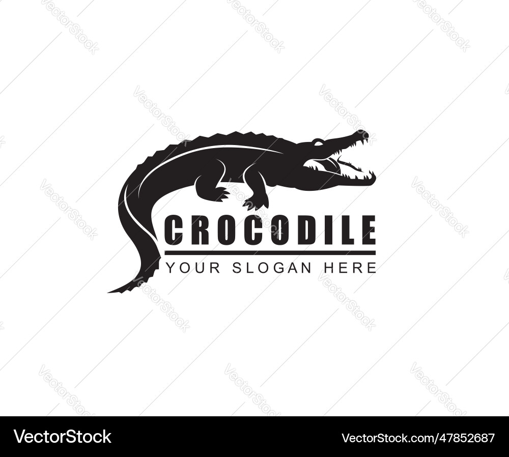 Icon of crocodile Royalty Free Vector Image - VectorStock