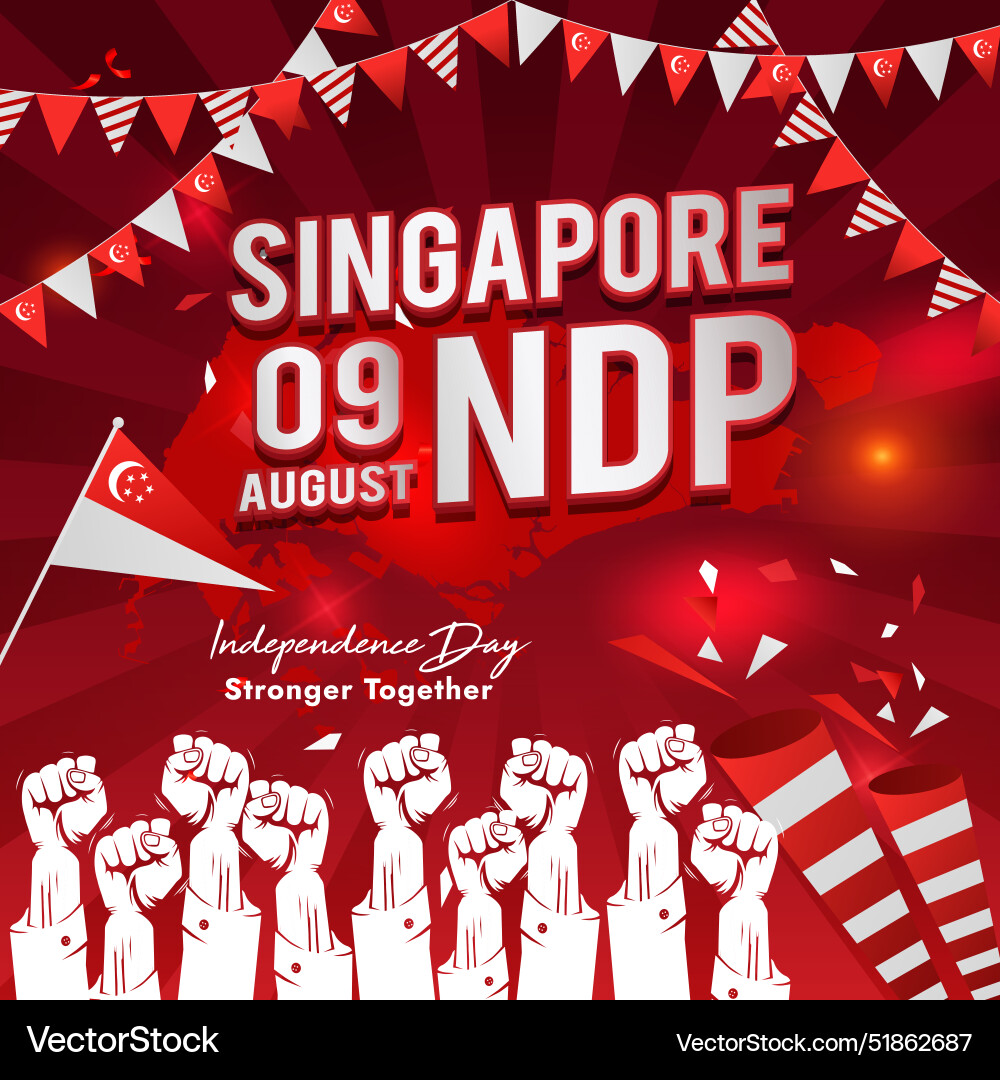 Independence day celebration poster Royalty Free Vector