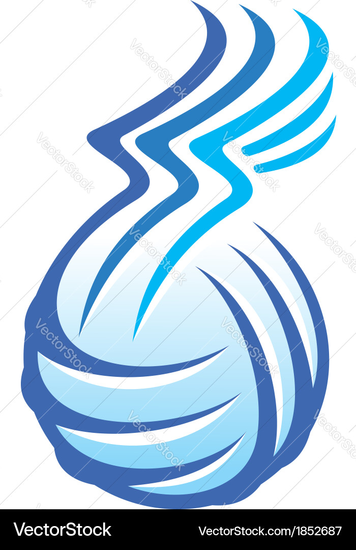 Speeding blue ball Royalty Free Vector Image - VectorStock