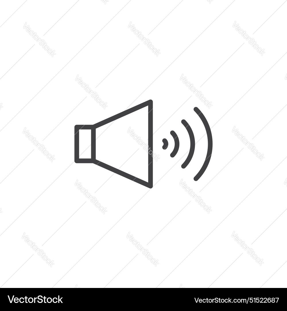 Volume icon Royalty Free Vector Image - VectorStock