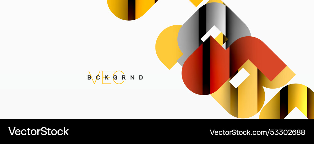 Abstract background colorful geometric curve Vector Image