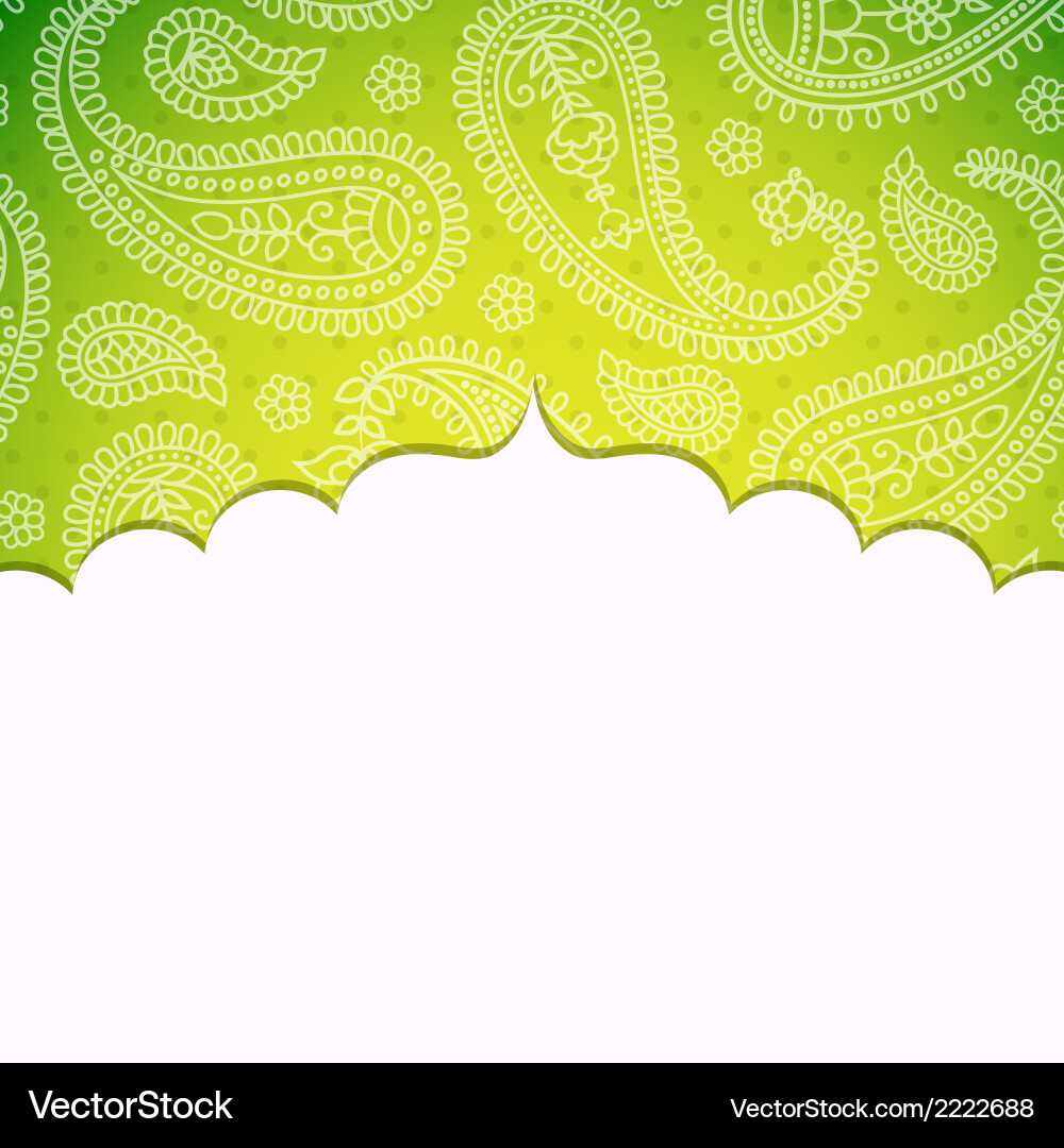 Frame in the indian style Royalty Free Vector Image