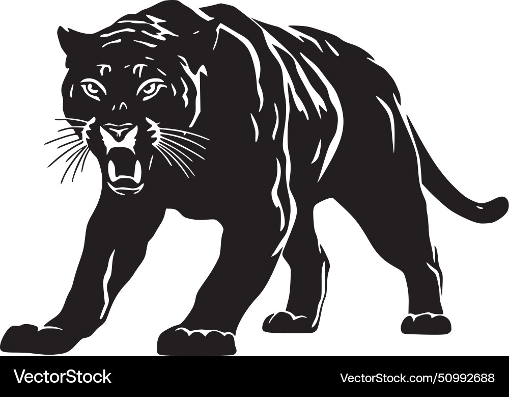 Panther - minimalist and simple silhouette Vector Image