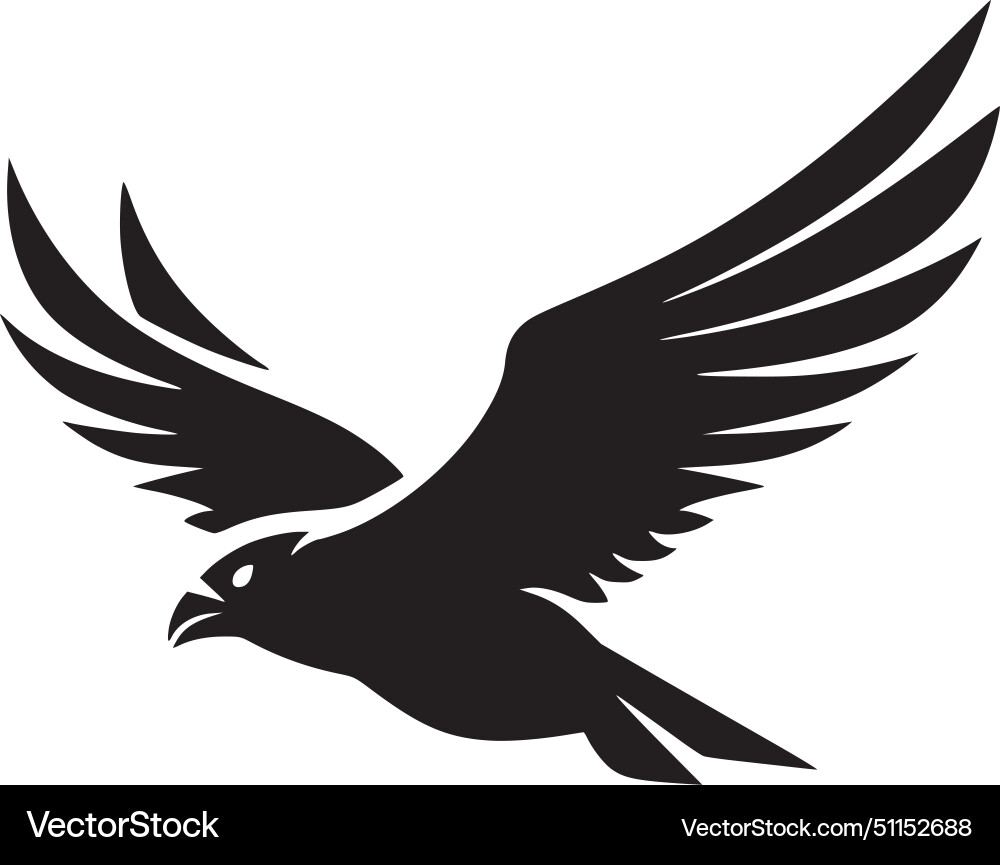 Petrel - minimalist and flat logo Royalty Free Vector Image