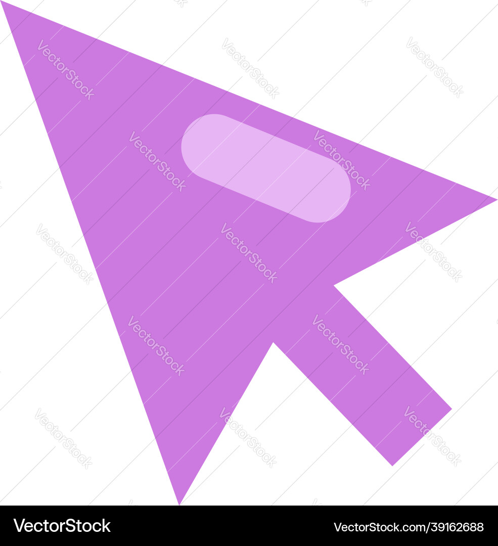 Purple cursor on a white background – Royalty-Free Vector | VectorStock