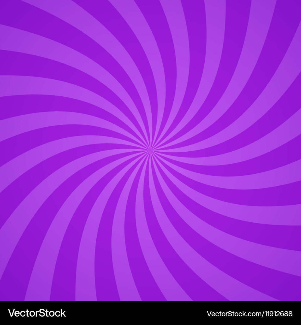 Swirling radial purple pattern background Vector Image