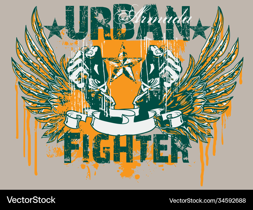 Urban fighter Royalty Free Vector Image - VectorStock