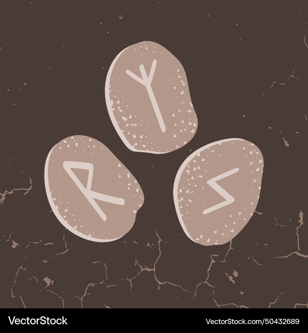 Runes fortune telling predicting divination Vector Image