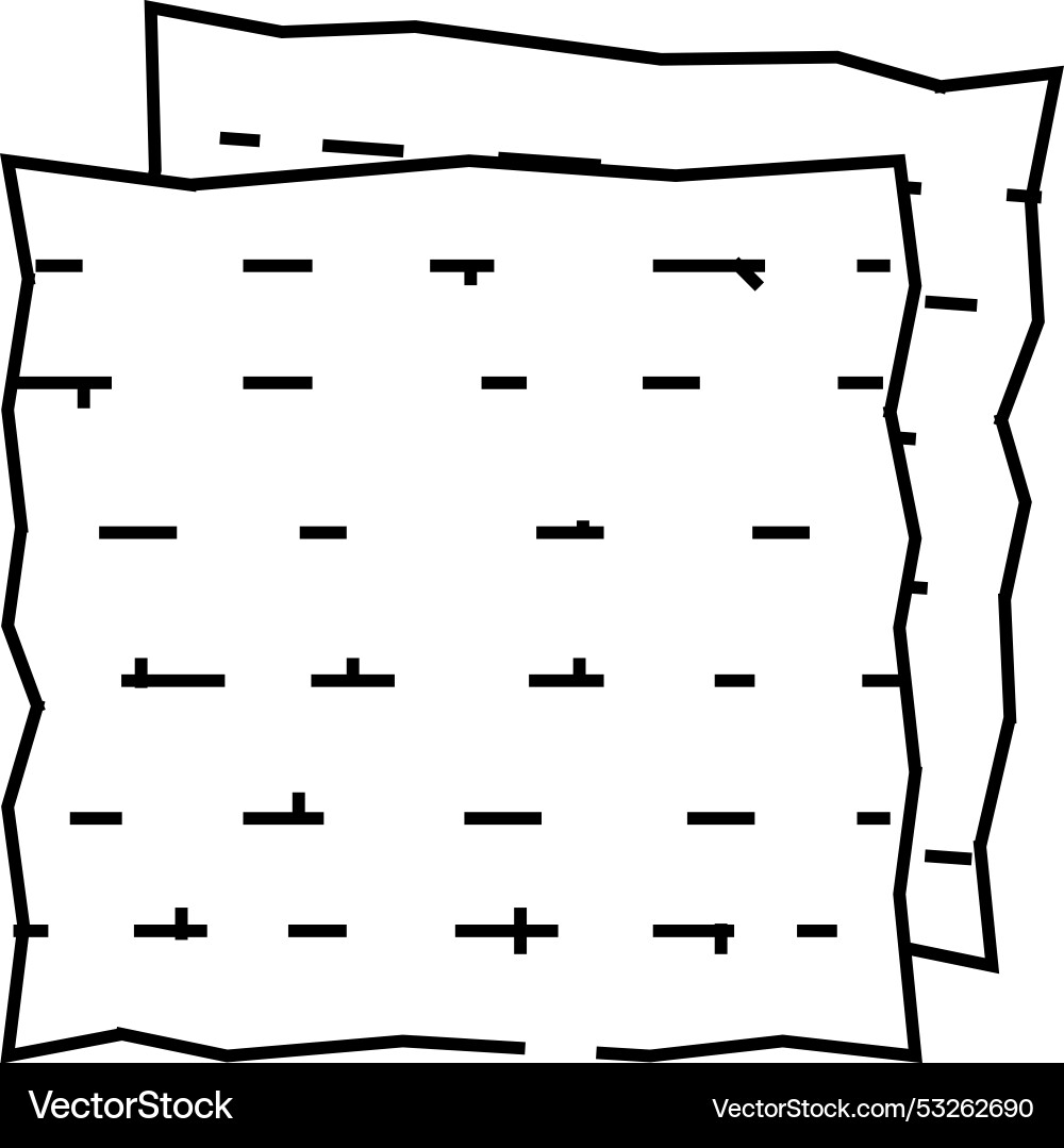 Passover matzah jewish line icon Royalty Free Vector Image
