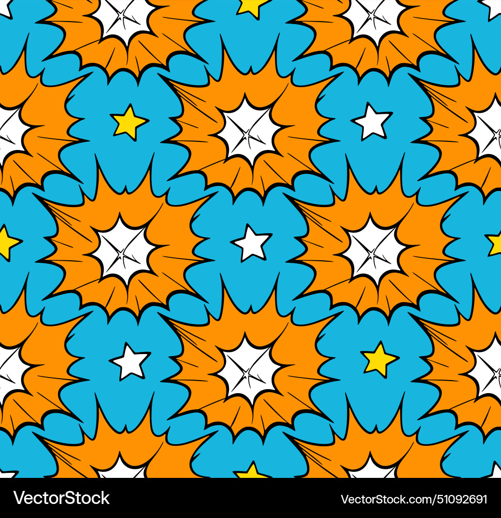 Comic speech bubbles seamless pattern various Vector Image