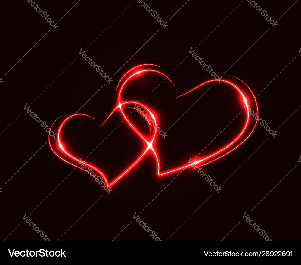 Electric Heart Spark Background Royalty Free Vector Image