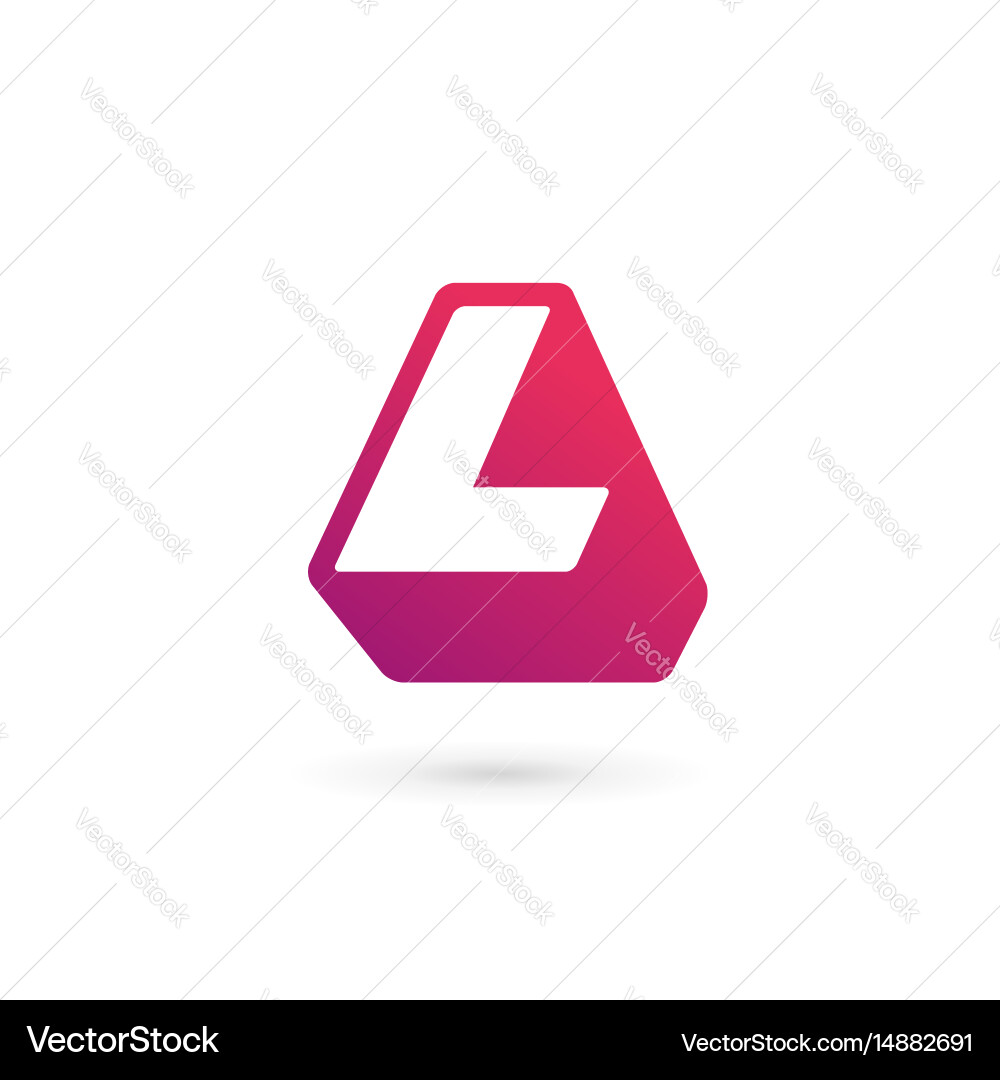 Letter l logo icon design template elements Vector Image