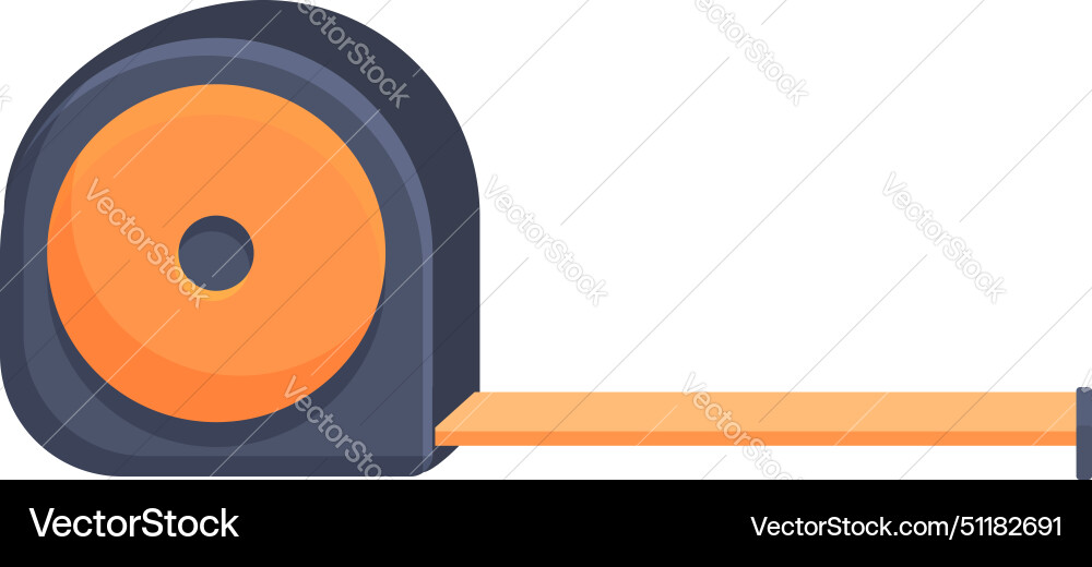 Measurement tape icon cartoon service tool Vector Image Measurement tape icon cartoon service tool Vector Image