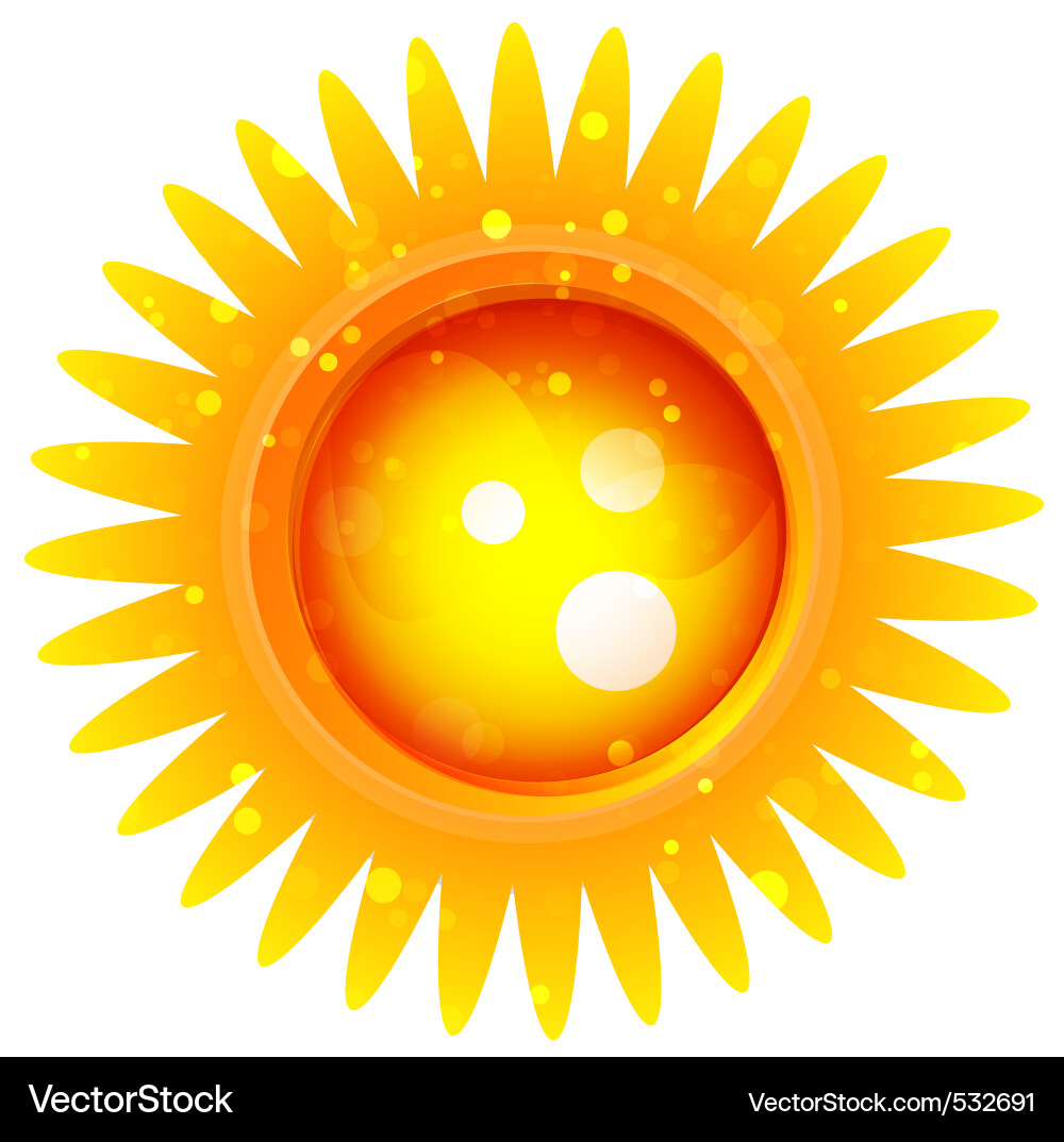 Sun logo Royalty Free Vector Image - VectorStock
