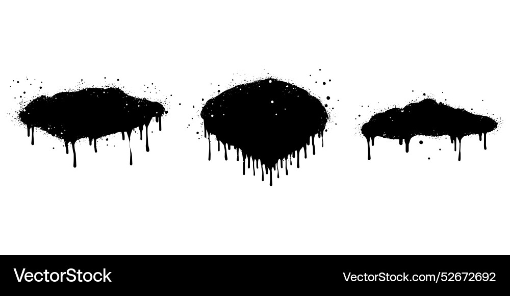 Abstract background spray paint graffiti banners Vector Image