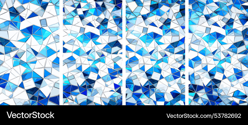Abstract luxury polygon geometric vertical posters