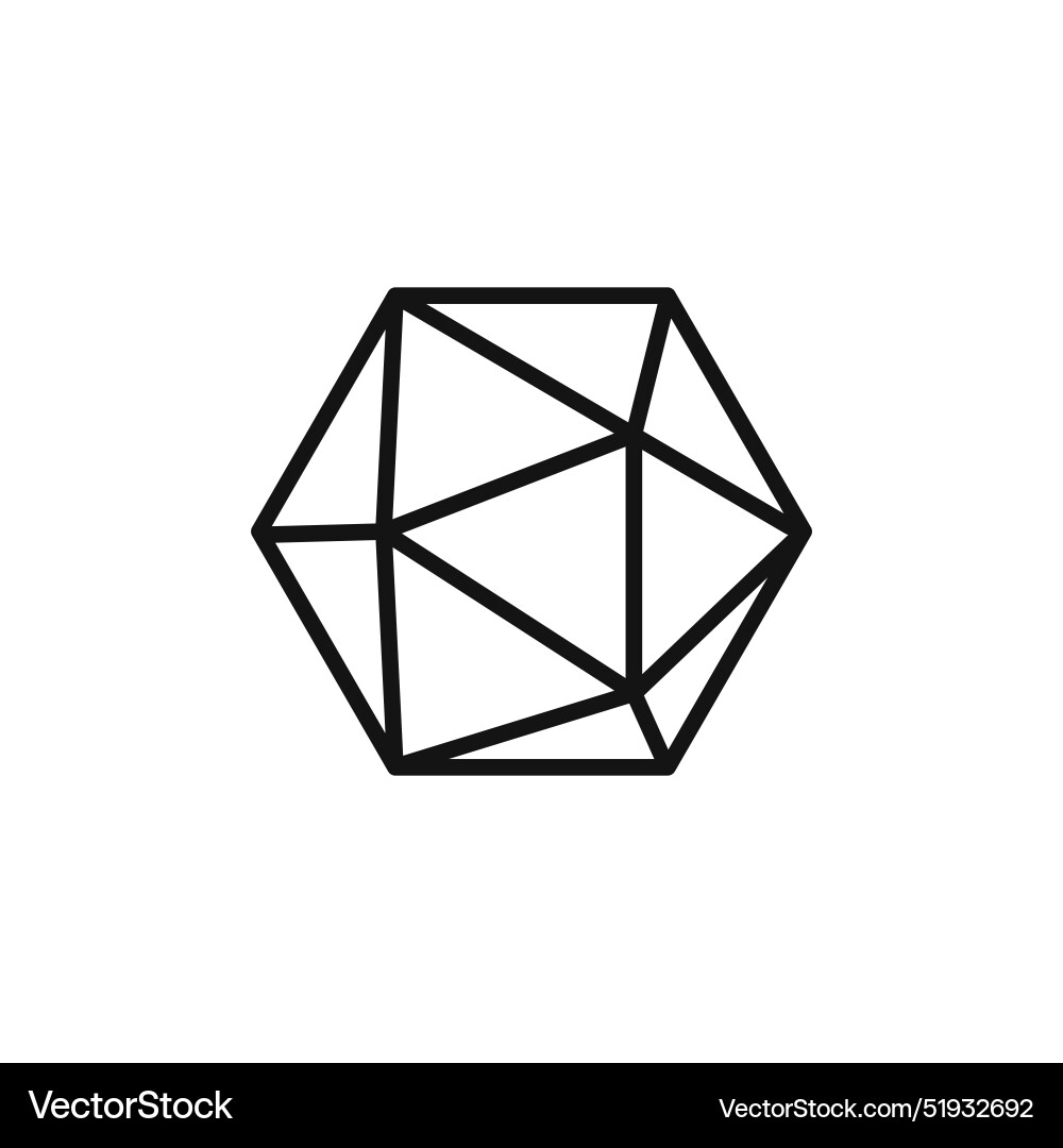 Dice d20 icon collection gaming for board Vector Image