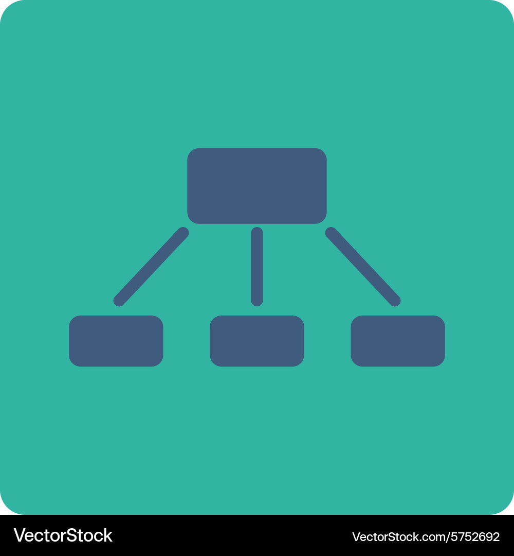 Hierarchie Icon Lizenzfreies Vektorbild - VectorStock