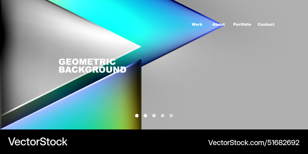 Metal triangles with colorful bright Royalty Free Vector