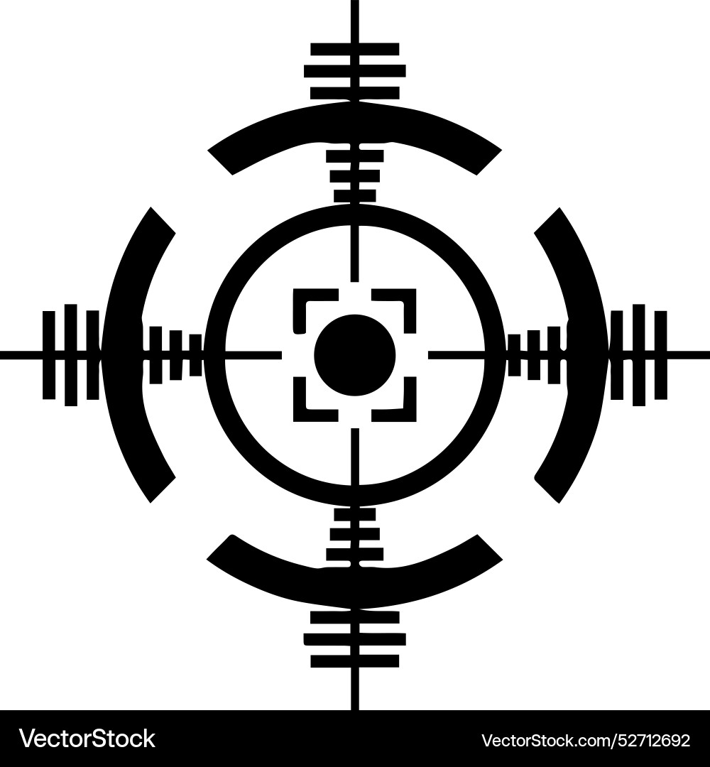 Target reticle Royalty Free Vector Image - VectorStock