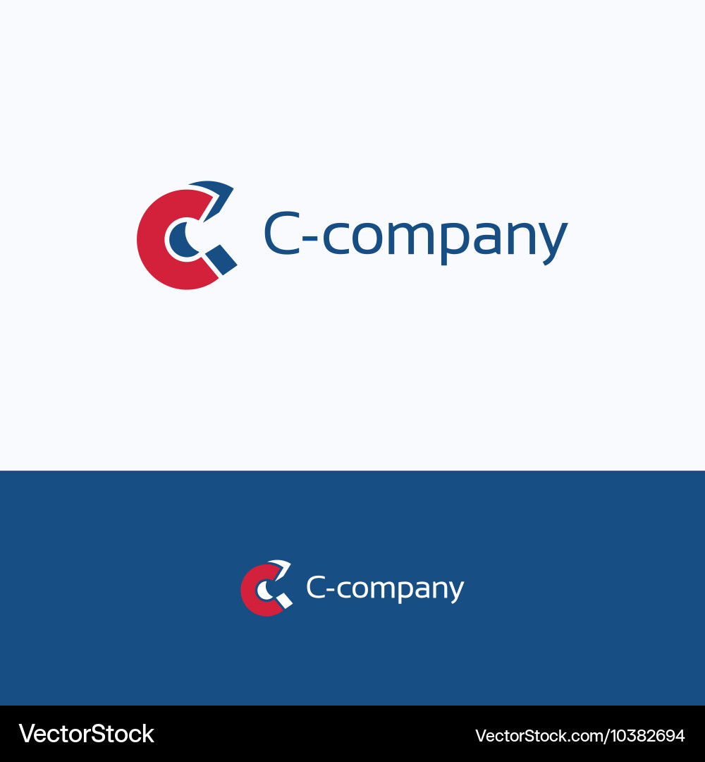 C company logo Royalty Free Vector Image - VectorStock