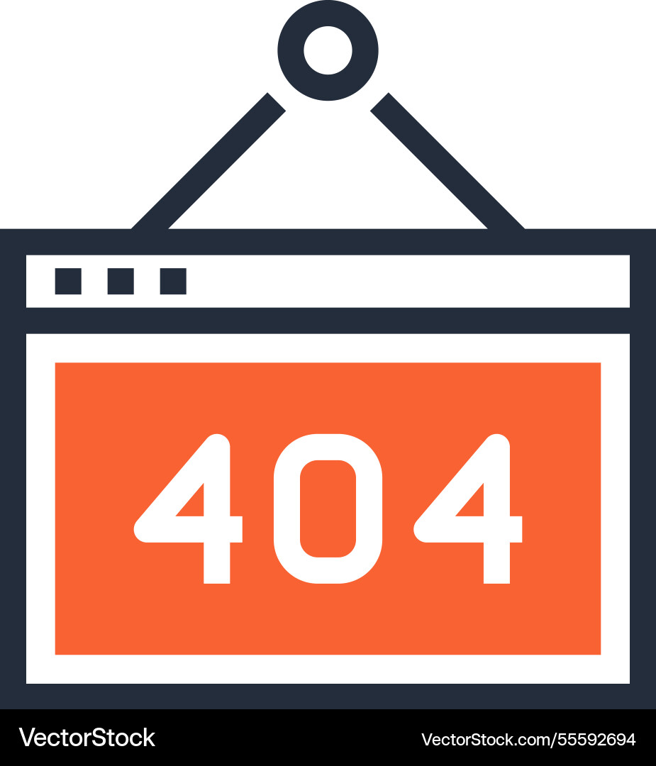 Error page Royalty Free Vector Image - VectorStock