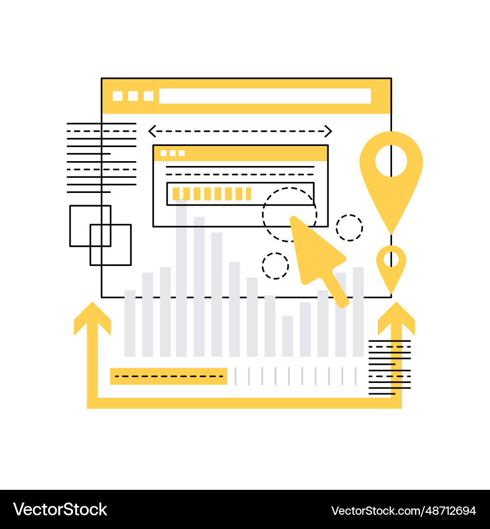 Online domain registration Royalty Free Vector Image