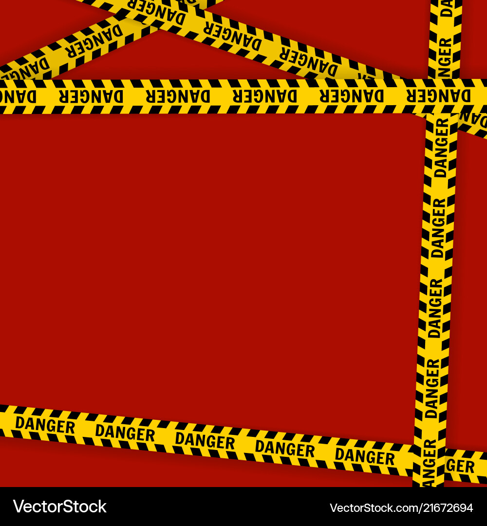 Police line and danger tapes Royalty Free Vector Image