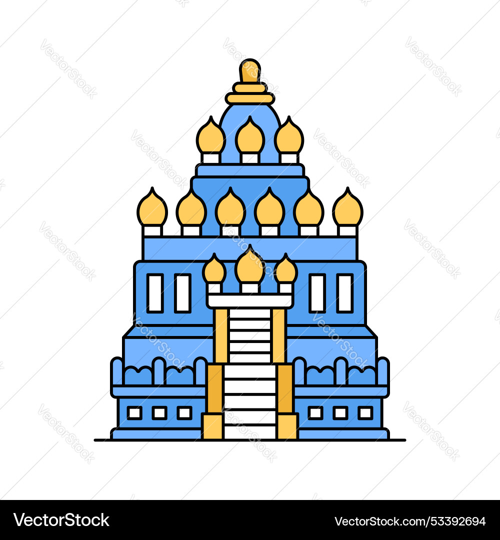 Prambanan temple Royalty Free Vector Image - VectorStock