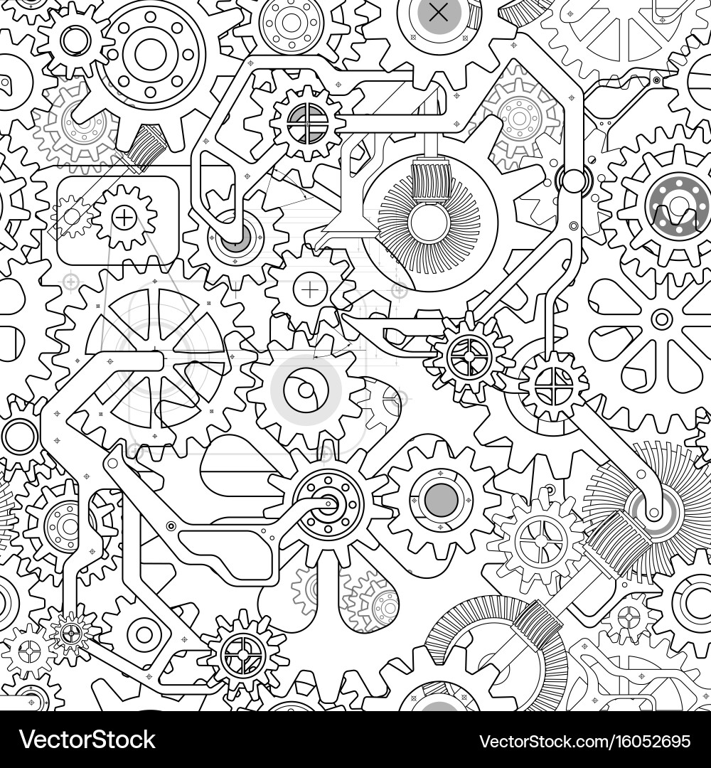 Clockworks gear background Royalty Free Vector Image