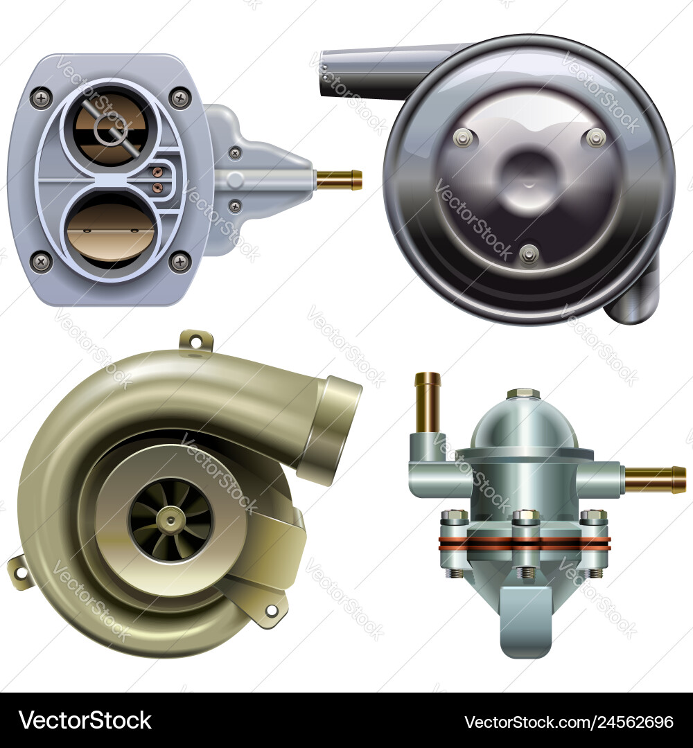 Car parts set 3 Royalty Free Vector Image - VectorStock
