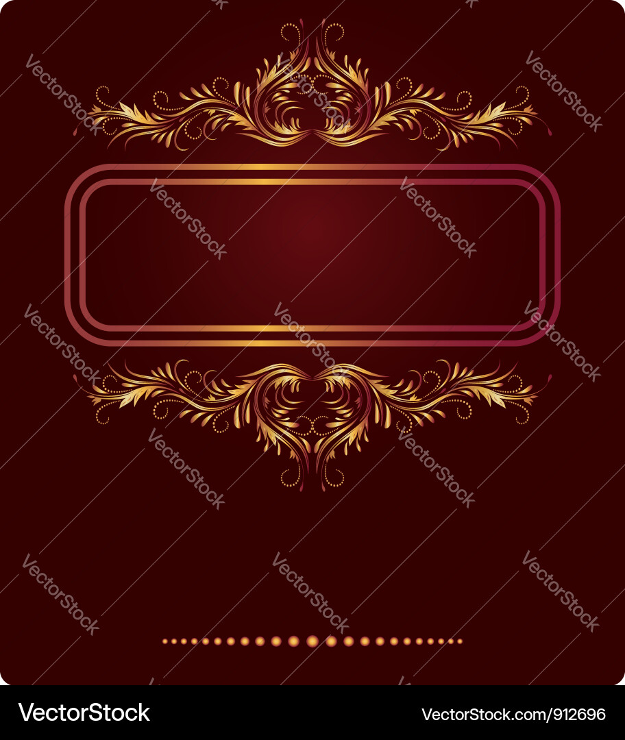 Elegant border frame Royalty Free Vector Image