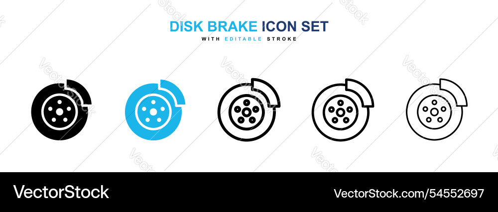 Disk brake icon Royalty Free Vector Image - VectorStock