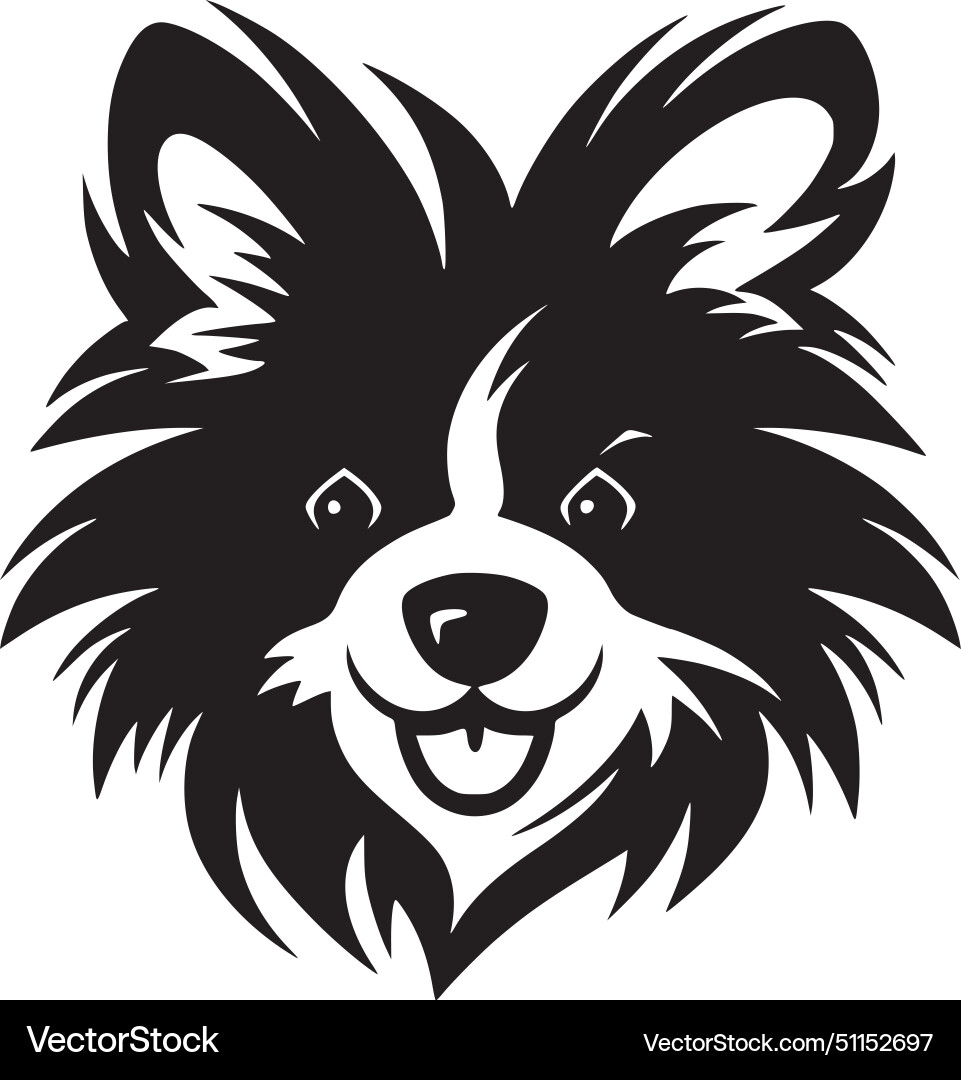 Pomeranian - high quality logo ideal Royalty Free Vector