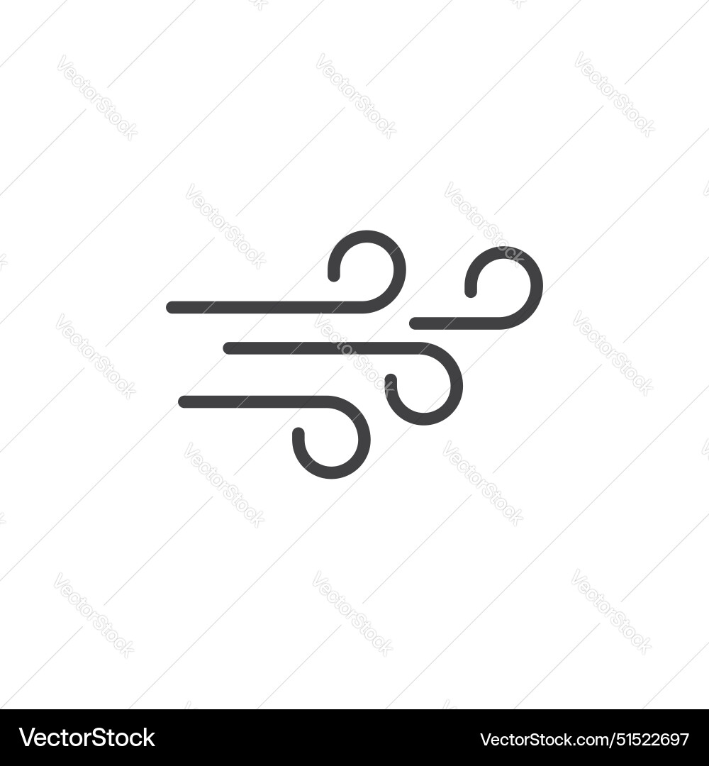 Wind icon Royalty Free Vector Image - VectorStock