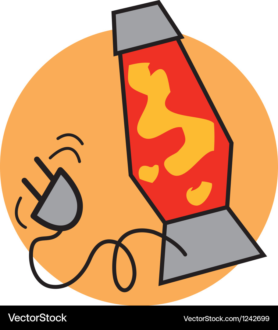Lava lamp Royalty Free Vector Image - VectorStock