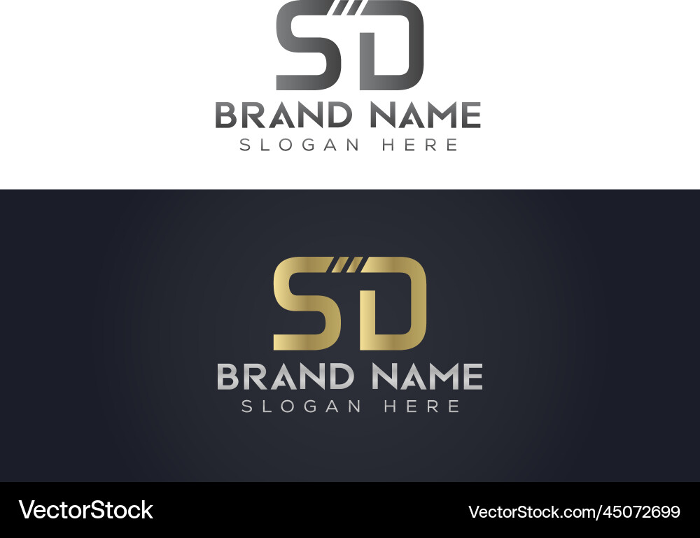 Letter s o typography logo design Royalty Free Vector Image