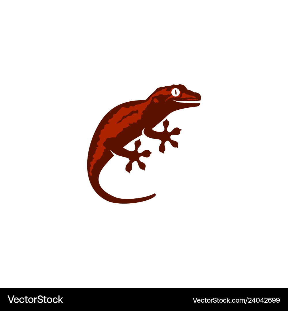 Lizard gecko logo icon download Royalty Free Vector Image