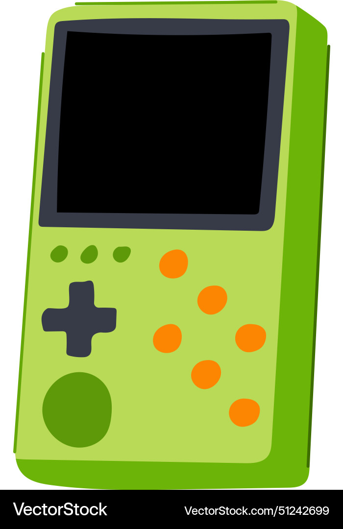 Technology portable gaming device cartoon Vector Image