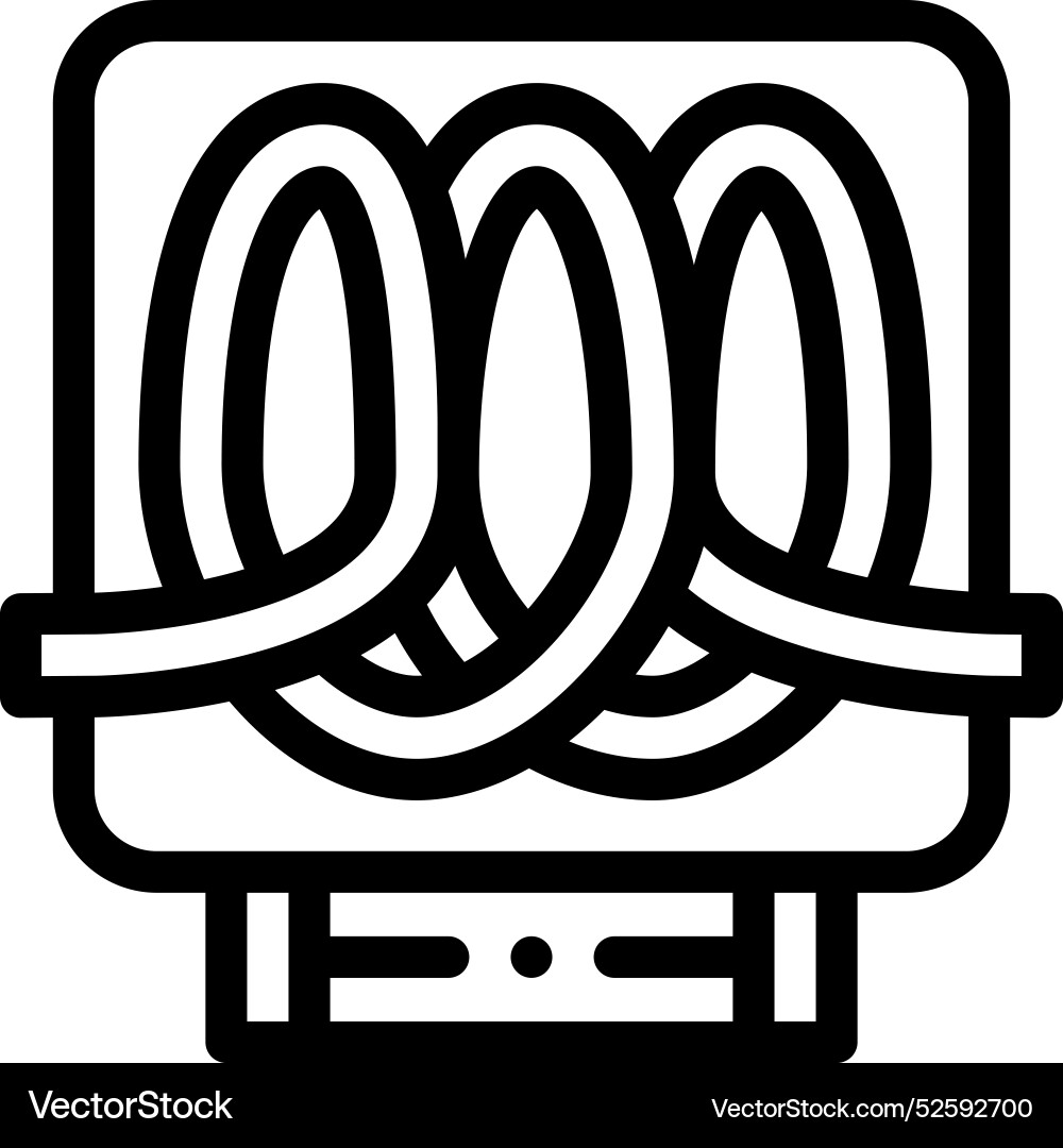 Cooling icon thin linear style design isolated Vector Image