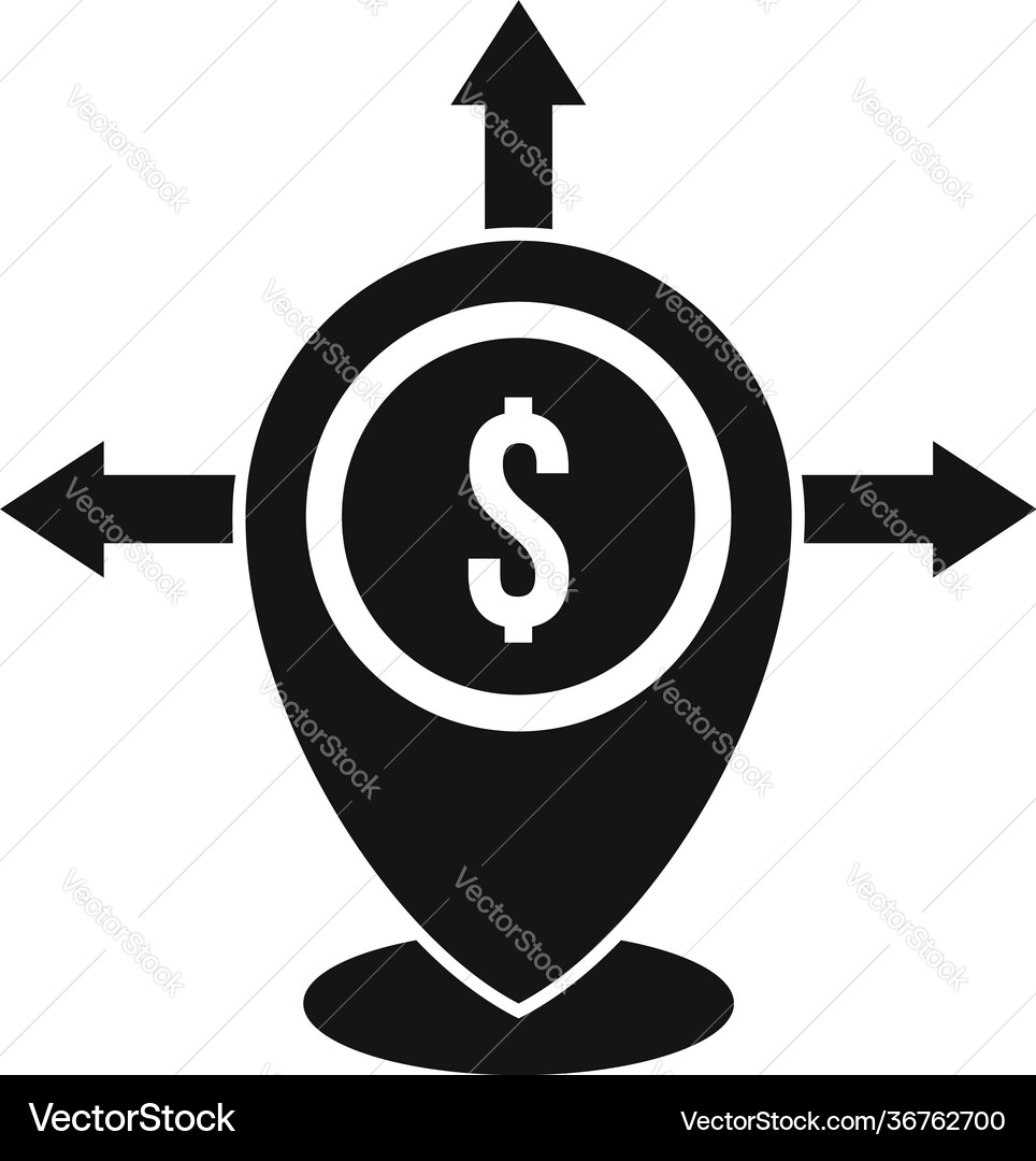 Financial restructuring icon simple style Vector Image