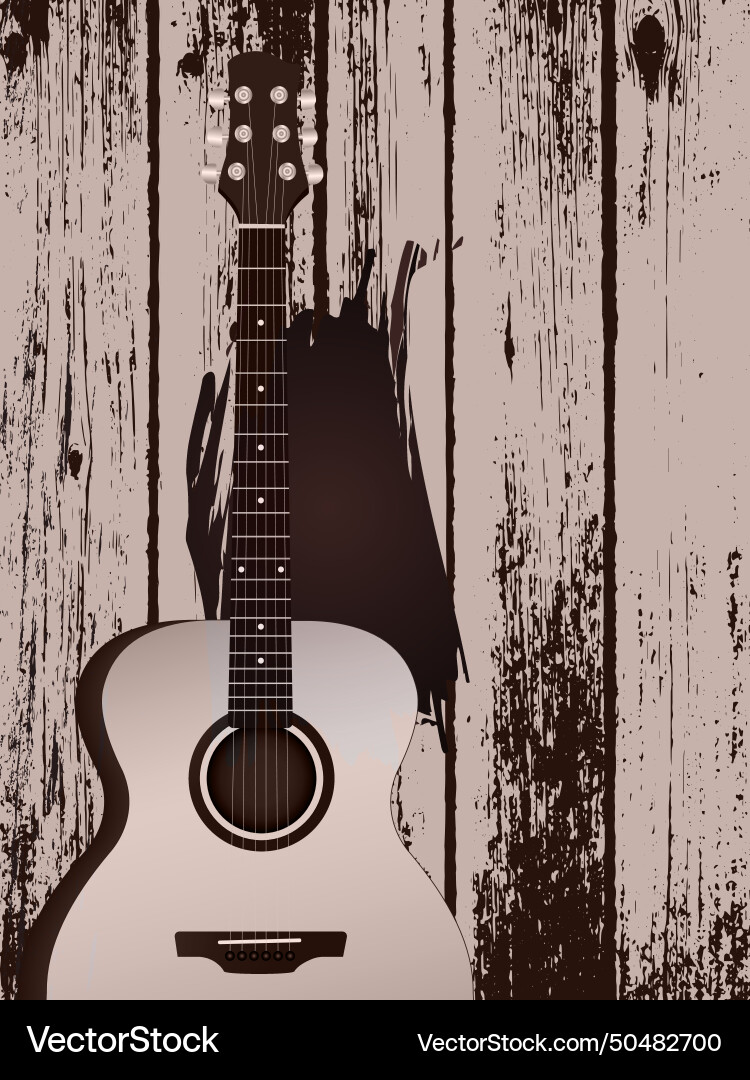 Guitar Royalty Free Vector Image - VectorStock