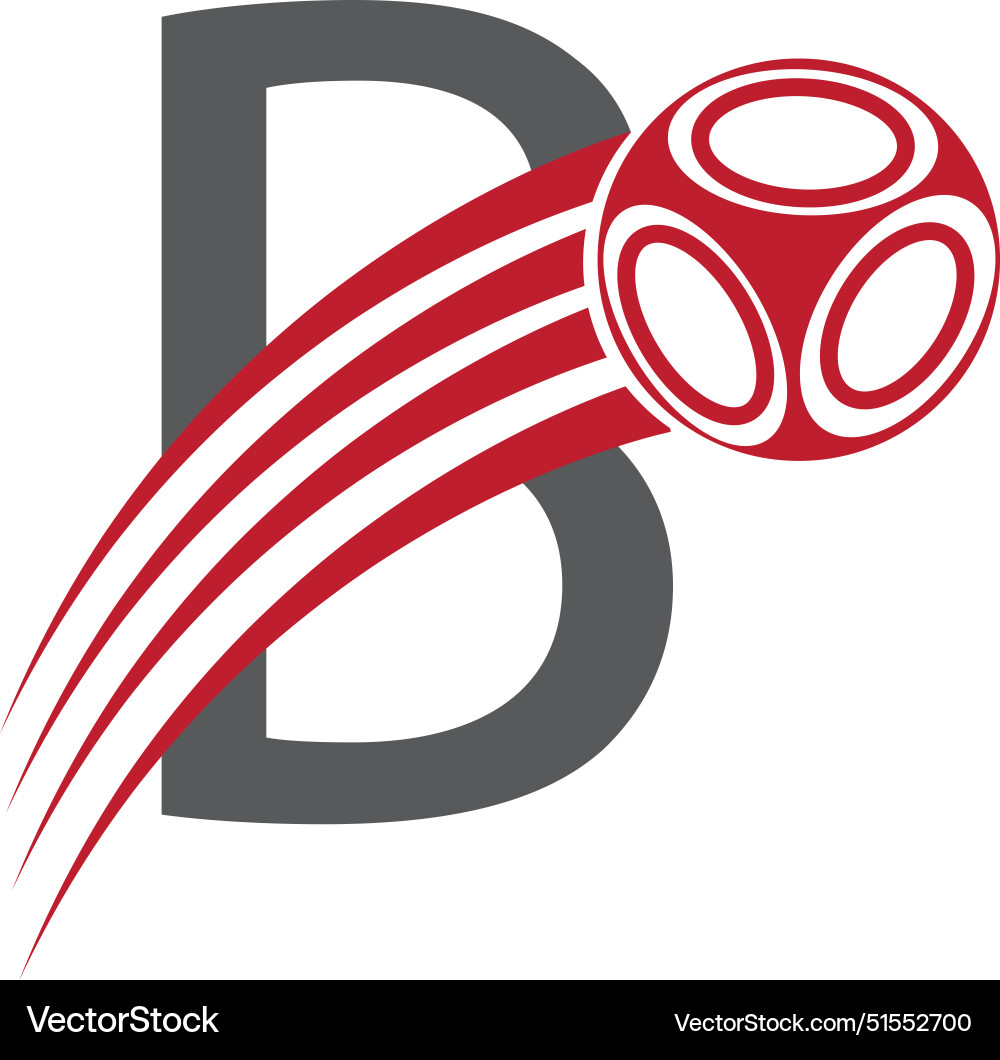 Letter b logo design b gaming logo images Vector Image