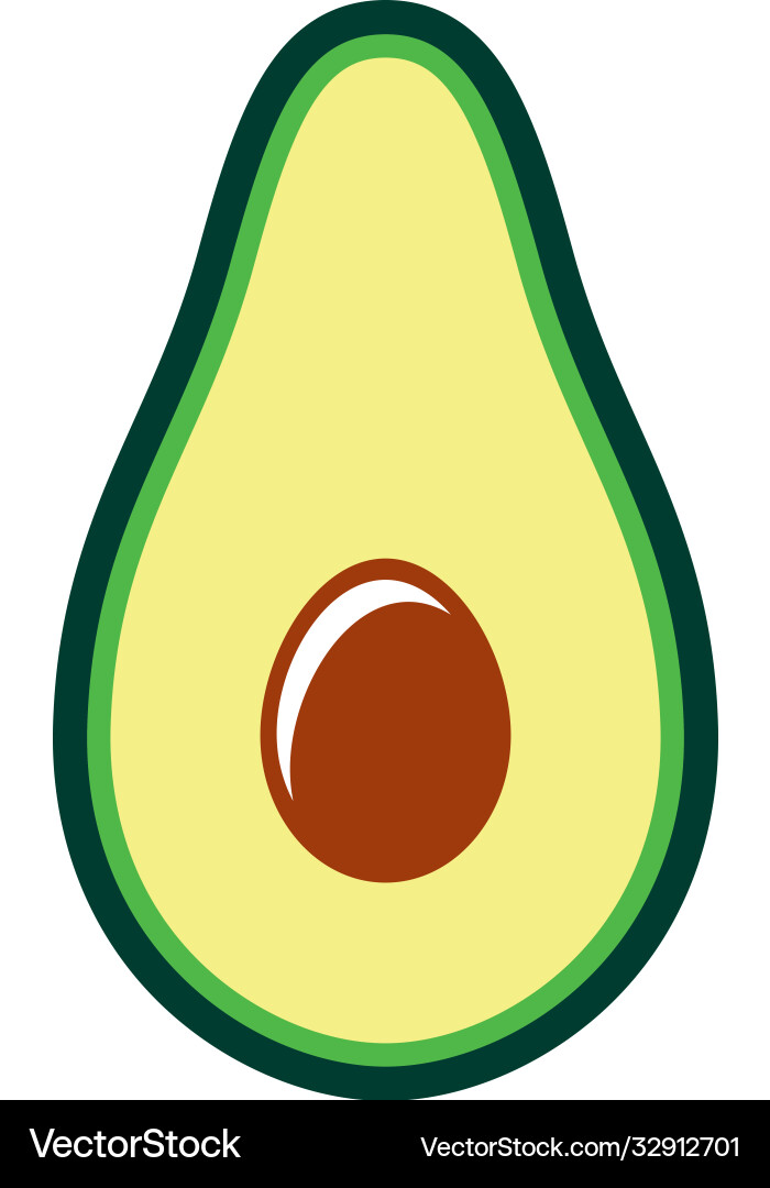 Avocado Royalty Free Vector Image - VectorStock