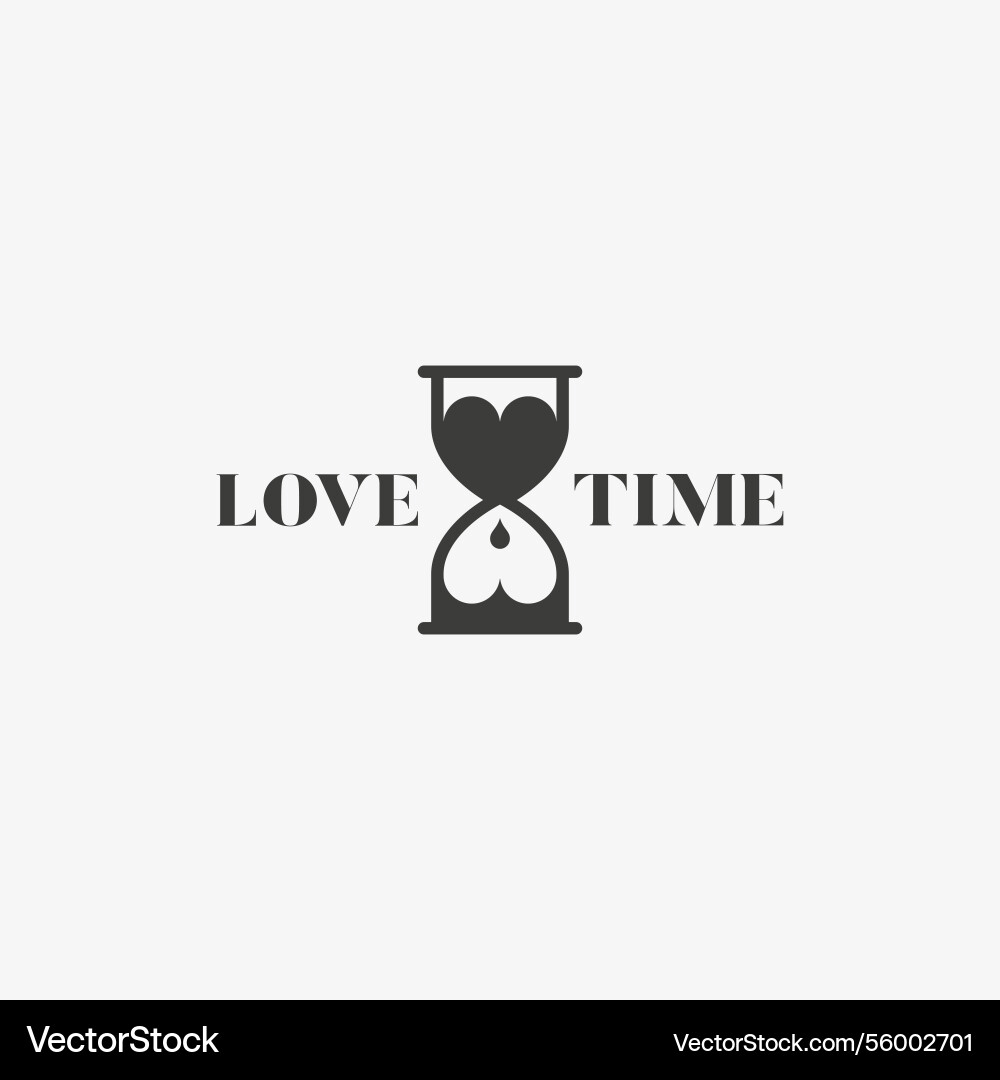 Love time logo Royalty Free Vector Image - VectorStock