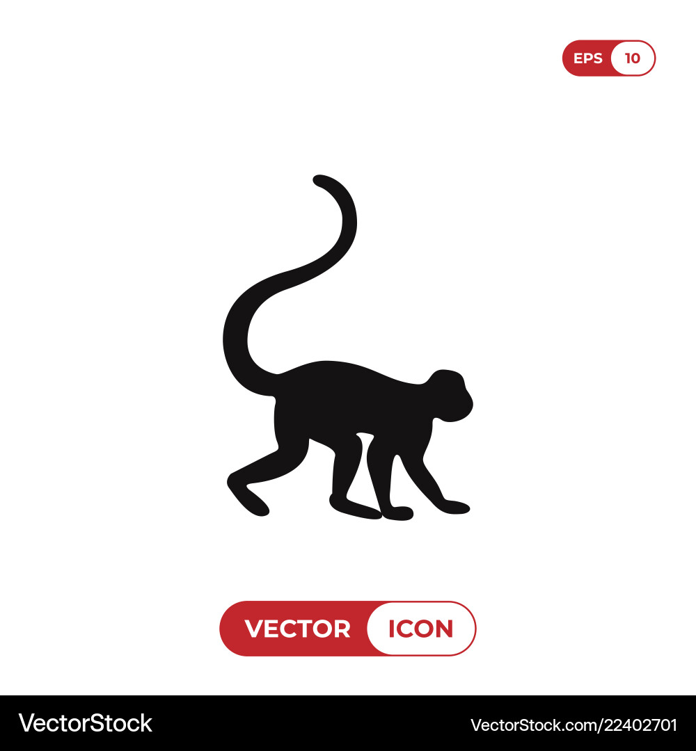 Monkey icon Royalty Free Vector Image - VectorStock