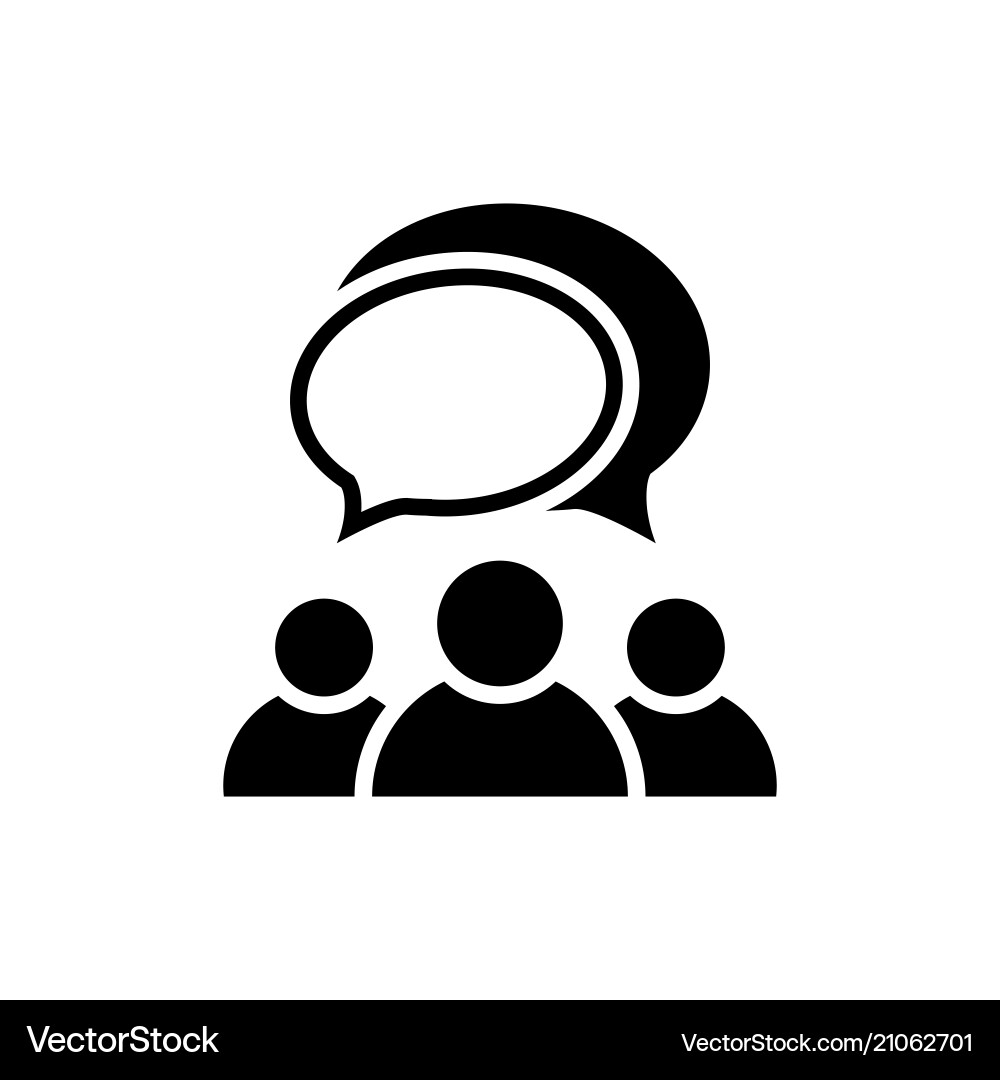 People talking icon group of symbol Royalty Free Vector