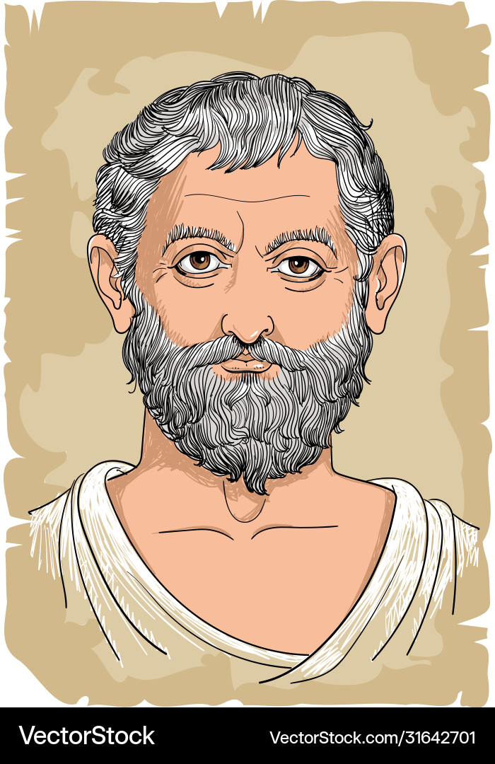 Thales miletus Royalty Free Vector Image - VectorStock