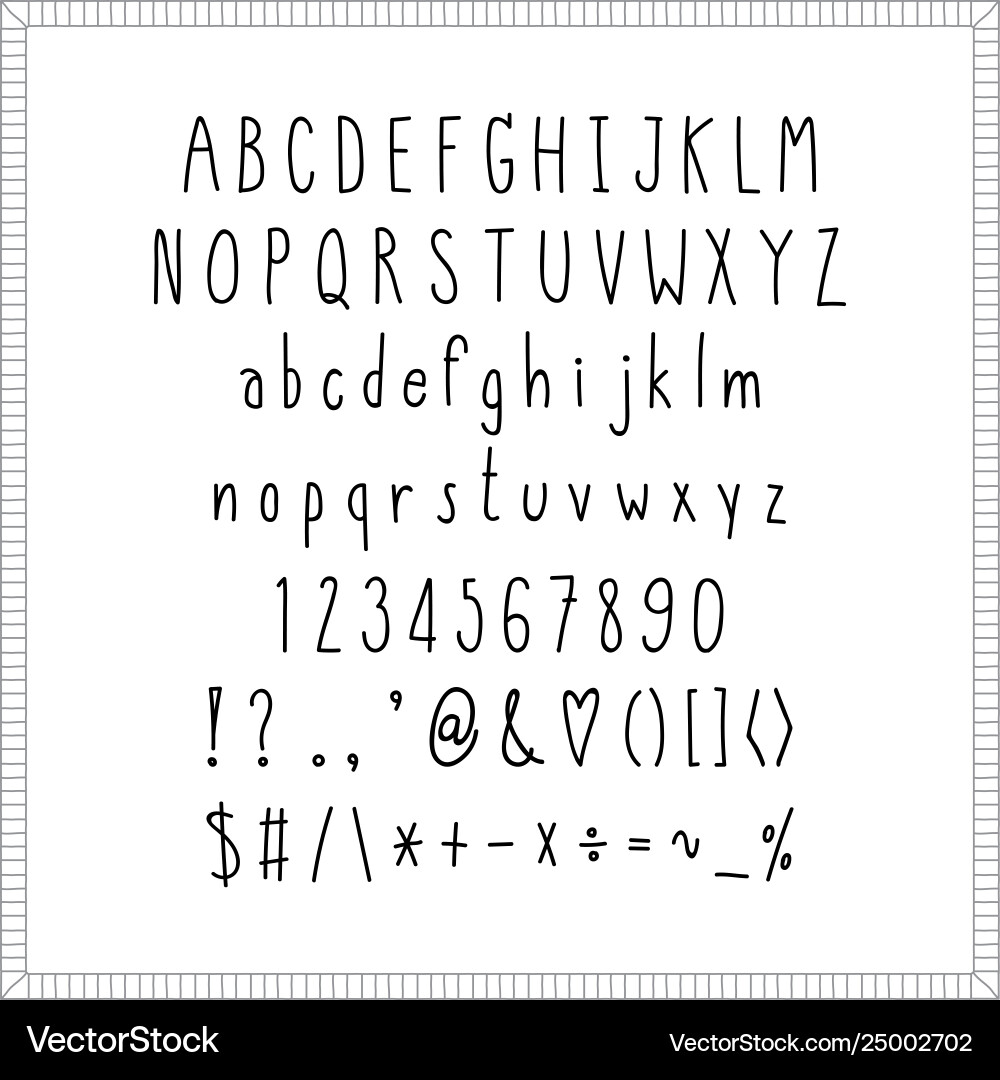 Pretty Writing Fonts Alphabet